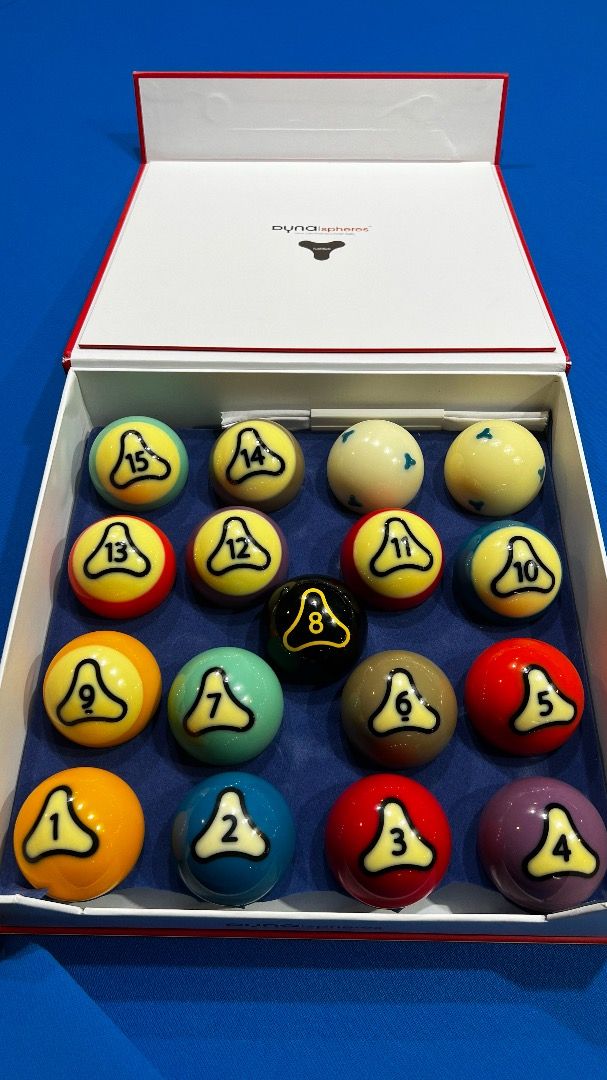Dynasphere Platinum 2-14 In. Belgian Billiards Pool Balls Set, Sports ...