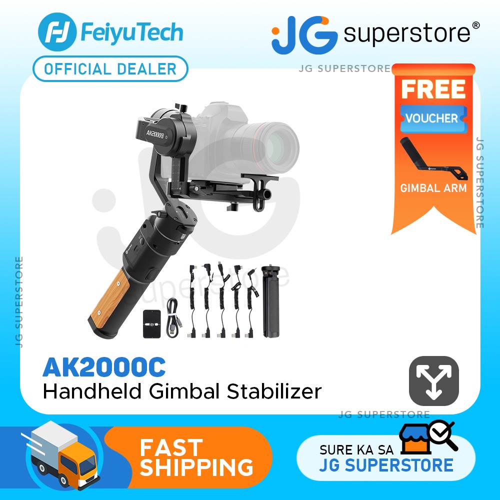 FeiyuTech AK2000C Foldable Release Plate DSLR Stabilizer 3 Axis Camera ...