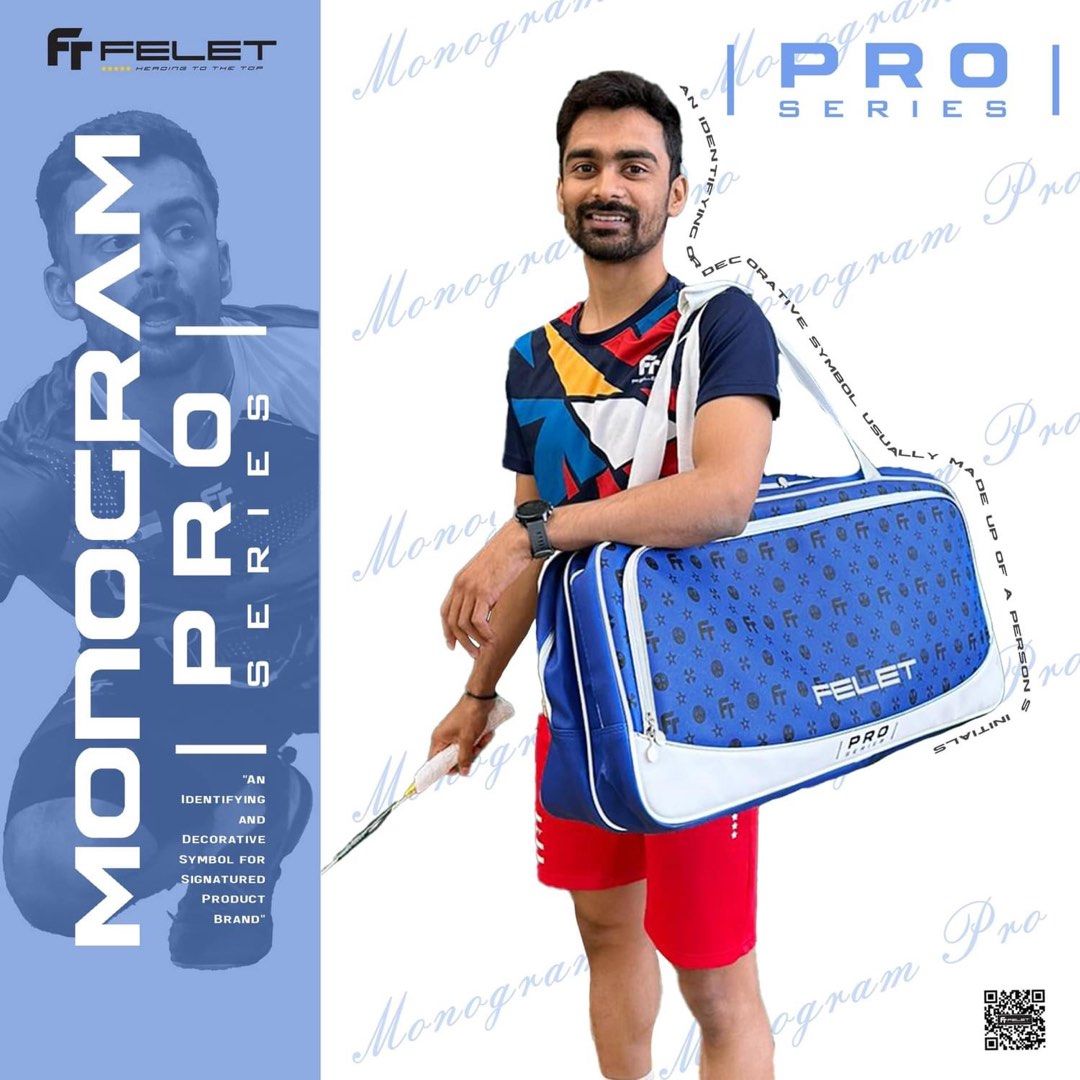 Felet monogram pro badminton racket bag (latest), Sports Equipment ...