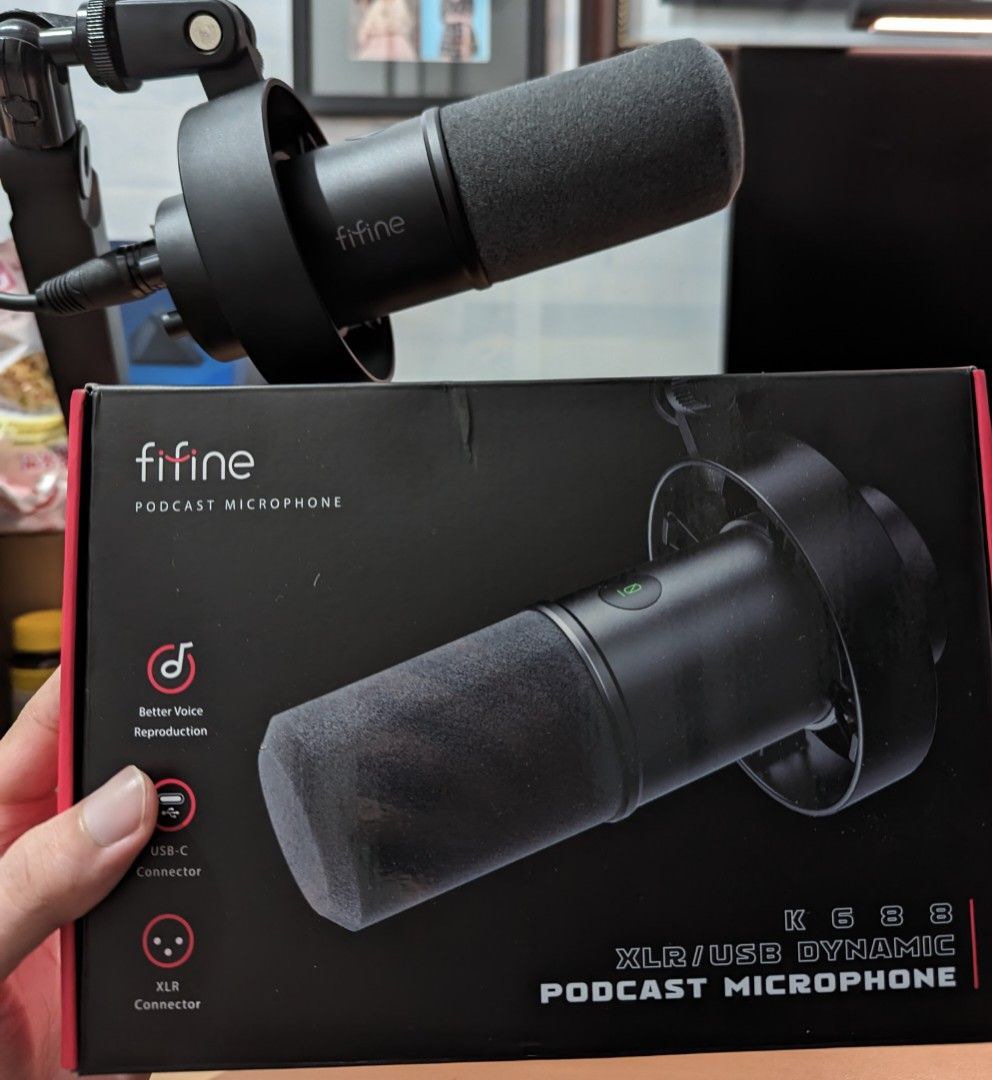 Fifine k688 Dyamic Cardoid Microphone, Audio, Microphones on Carousell