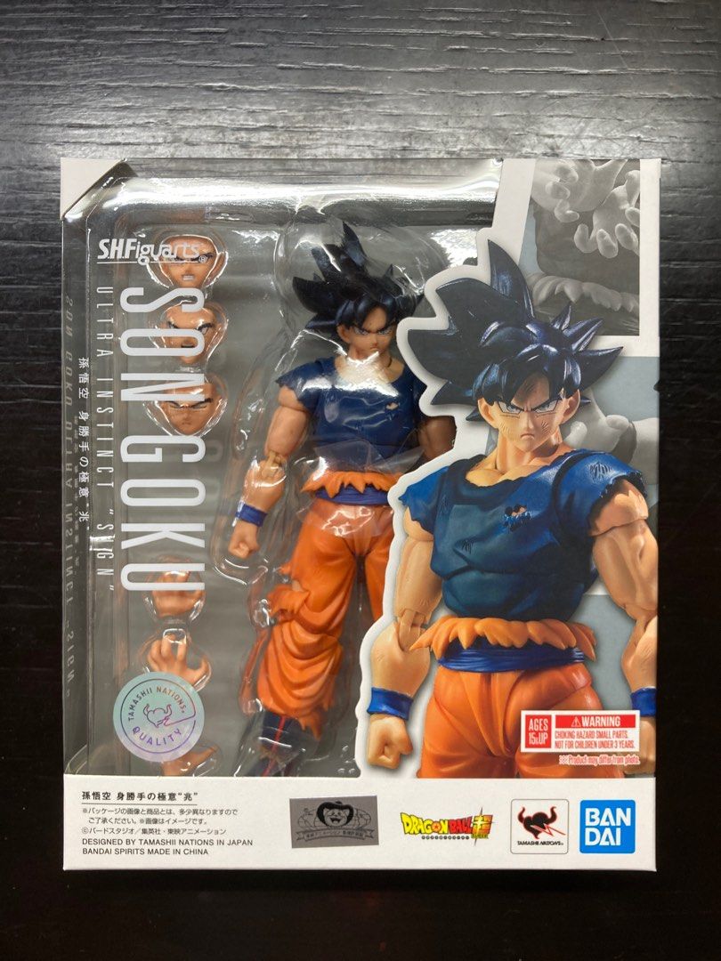 龍珠figure [全新]SHF魂限 自在極意兆 孫悟空, 興趣及遊戲, 玩具 & 遊戲類 - Carousell