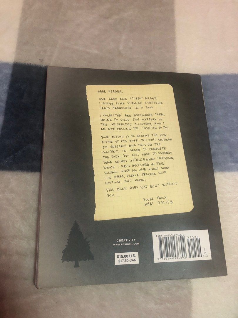 FINISH THIS BOOK by keri smith on Carousell