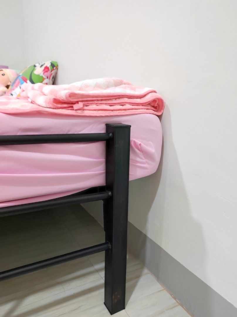 For sale Bed frame and foam on Carousell