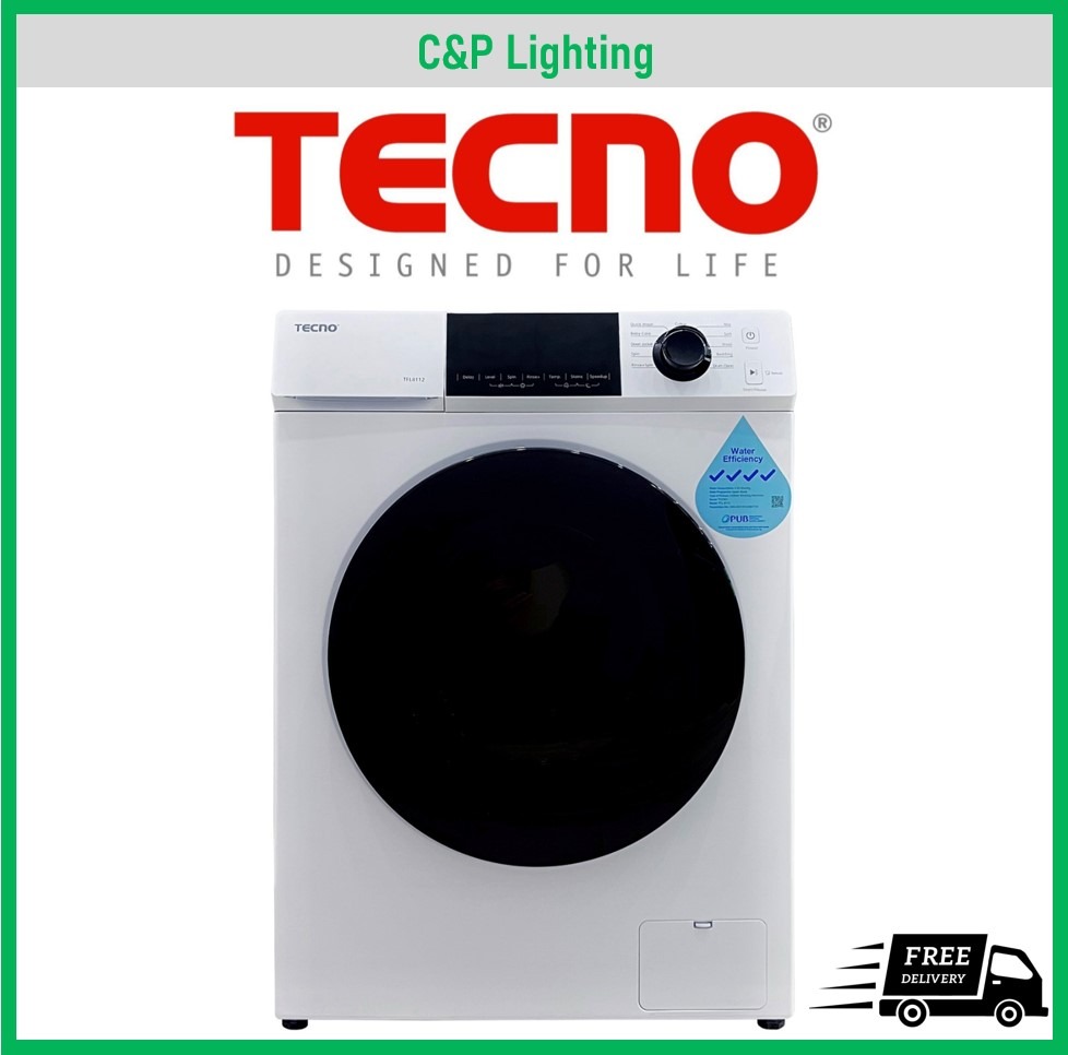[Free Delivery] Tecno 8.5KG Front Load Washer Washing Machine (1200rpm ...