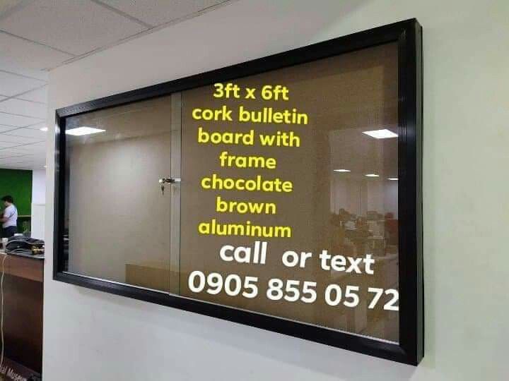 Glass writing board on wall Glass rolling board Cork bulletin board ...