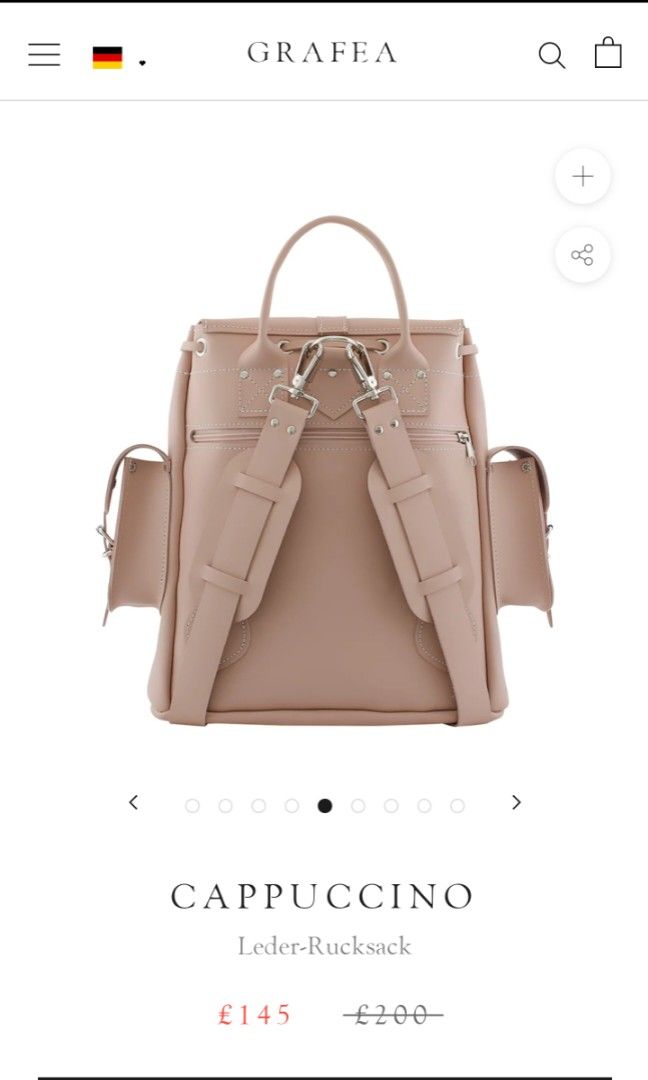 Grafea Utility Leather backpack, Women's Fashion, Bags & Wallets ...