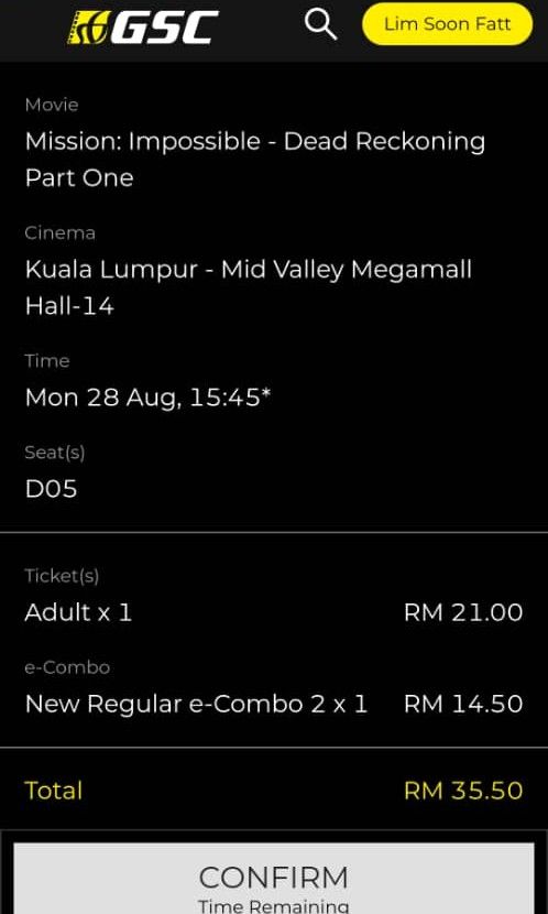 GSC Movie Ticket RM5 OFF F&B 20%, Tickets & Vouchers, Event Tickets on ...