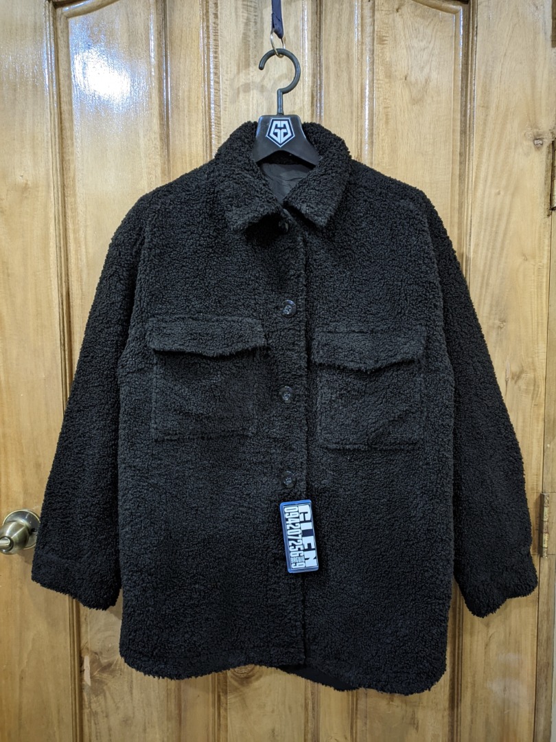 GU by Uniqlo Boa CPO Jacket UNISEX (Black), Women's Fashion, Coats, Jackets and Outerwear on ...