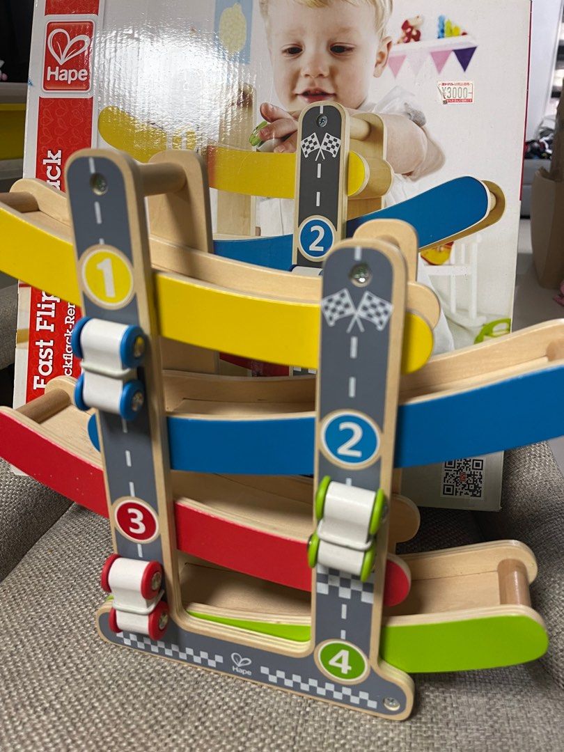 Hape Fast Flip Racetrack, Hobbies & Toys, Toys & Games on Carousell