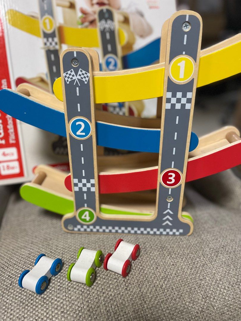 Hape Fast Flip Racetrack, Hobbies & Toys, Toys & Games on Carousell