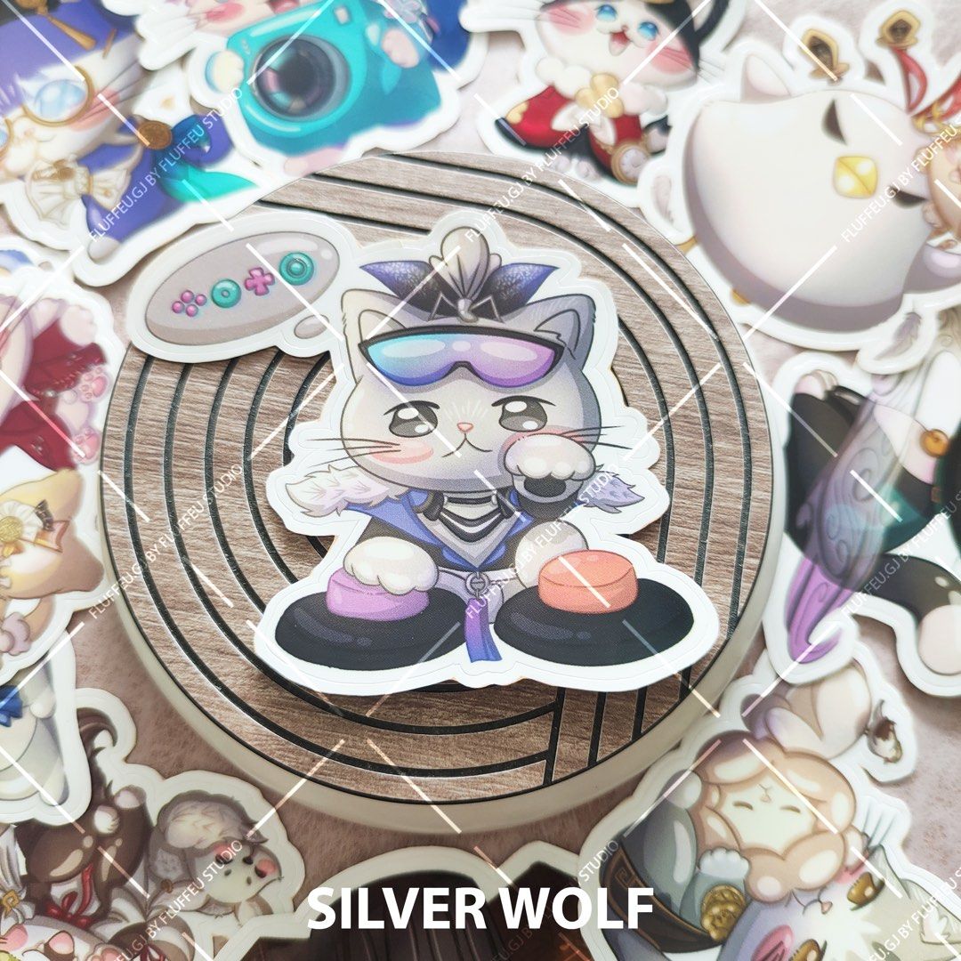 Honkai Star Rail Silver Wolf Diecut Sticker, Hobbies & Toys, Stationery ...