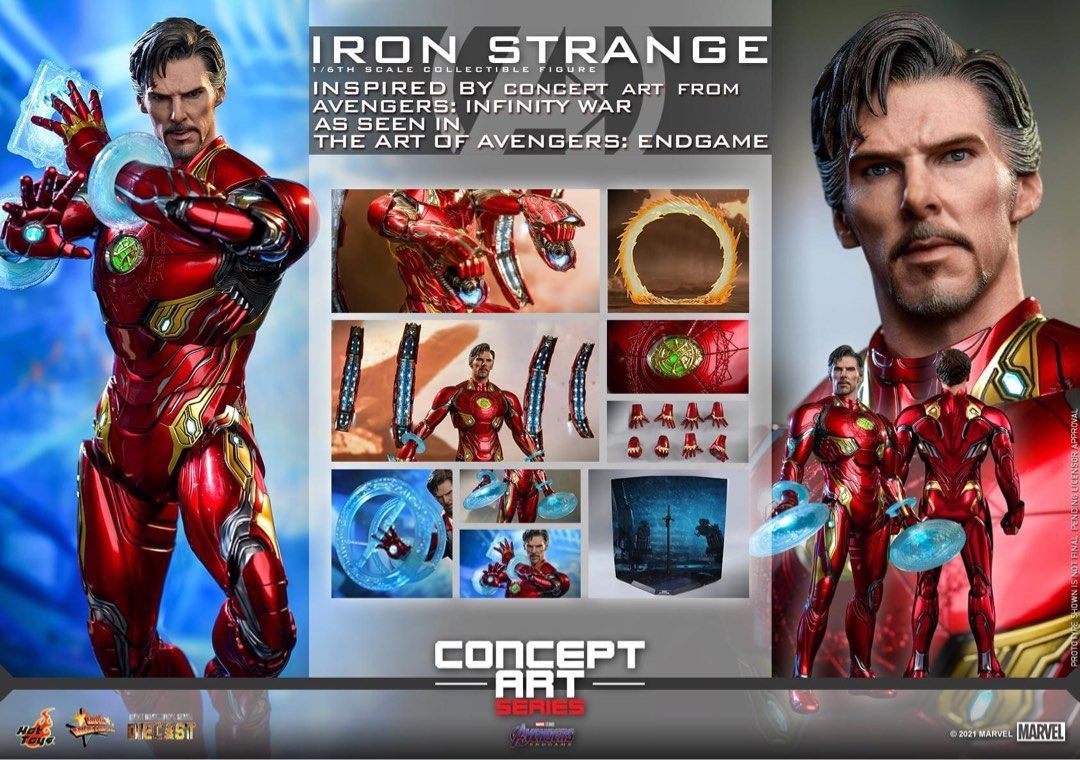 Hot Toys Iron Strange Normal Version Infinity War Concept Art, Hobbies & Toys, Toys & Games on ...