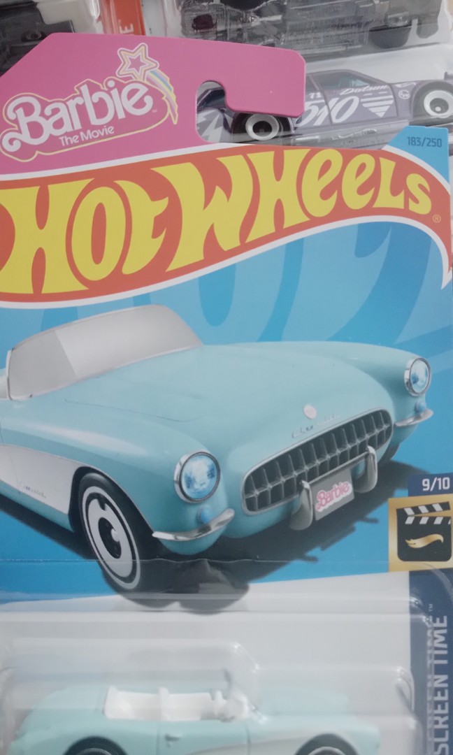 Hot Wheels Barbie 56 Corvette, Hobbies & Toys, Toys & Games on Carousell