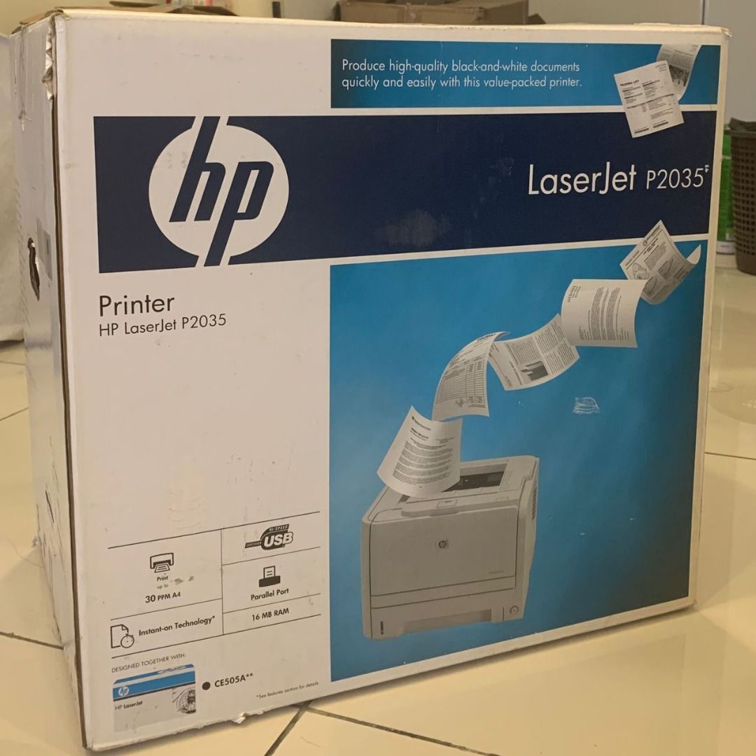 HP Laserjet P2035 printer (brand new), Computers & Tech, Printers ...