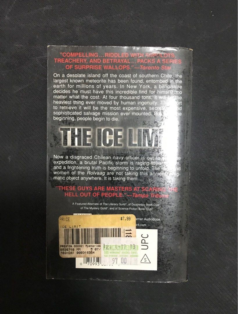 Ice Limit by Douglas Preston, Hobbies & Toys, Books & Magazines ...