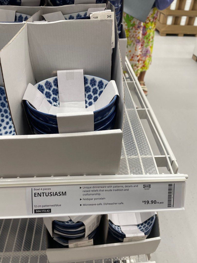Ikea bowl set ENTUSIASM, Furniture & Home Living, Kitchenware ...