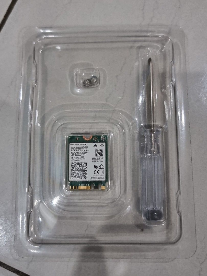 Intel wifi card 8265NGW, Computers & Tech, Parts & Accessories, Networking on Carousell