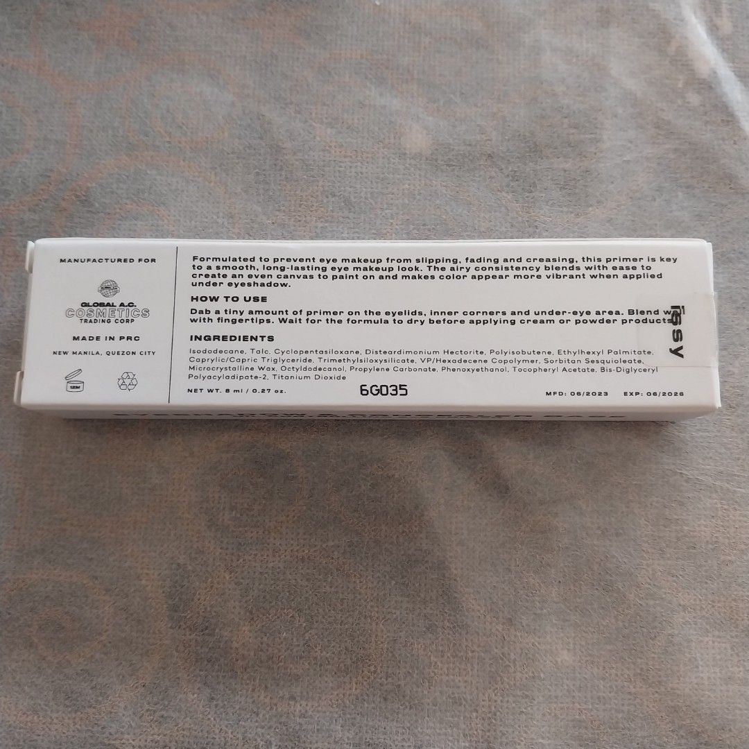 Issy Cosmetics Eyeshadow and Concealer Base Primer, Beauty & Personal ...