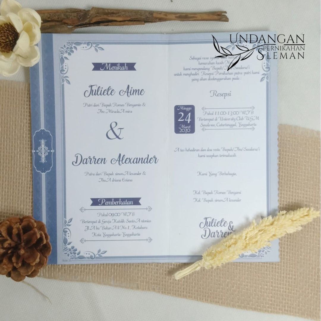Jual Undangan Merek Rizki Kode 25, Desain & Kerajinan Tangan, Lainnya ...