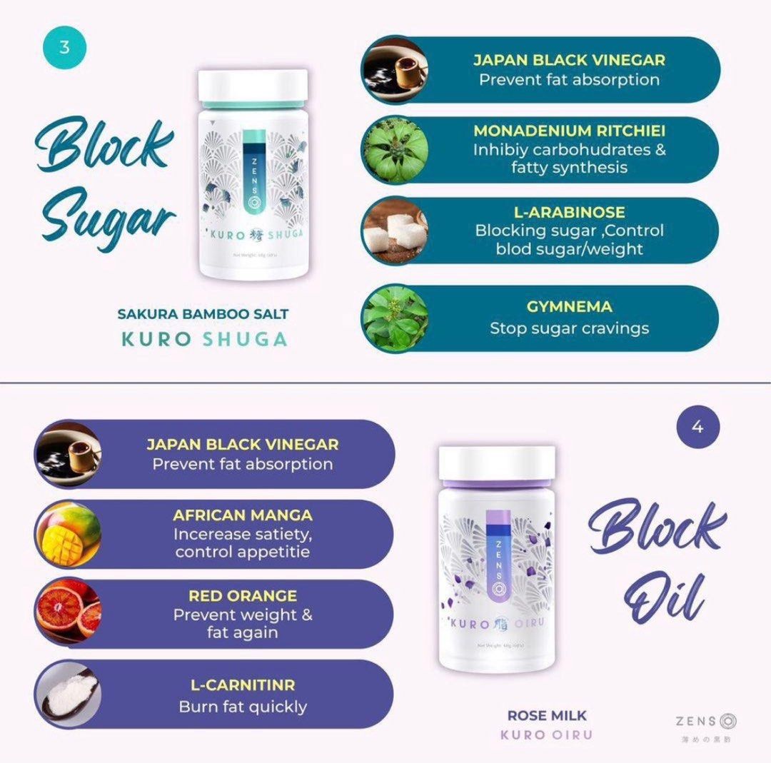 Kuro oiru & shuga, Health & Nutrition, Health Supplements, Vitamins ...