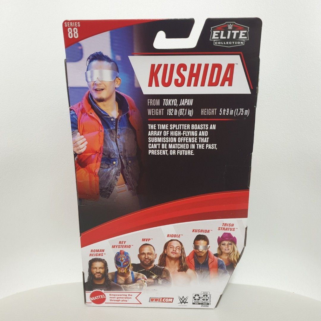 KUSHIDA WWE Elite Series 88, Hobbies & Toys, Toys & Games on Carousell