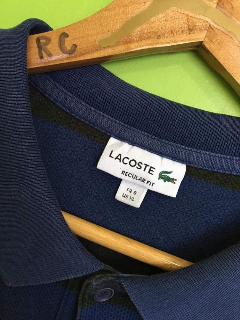 LACOSTE STRIPES MONOTONE, Men's Fashion, Tops & Sets, Tshirts & Polo Shirts on Carousell