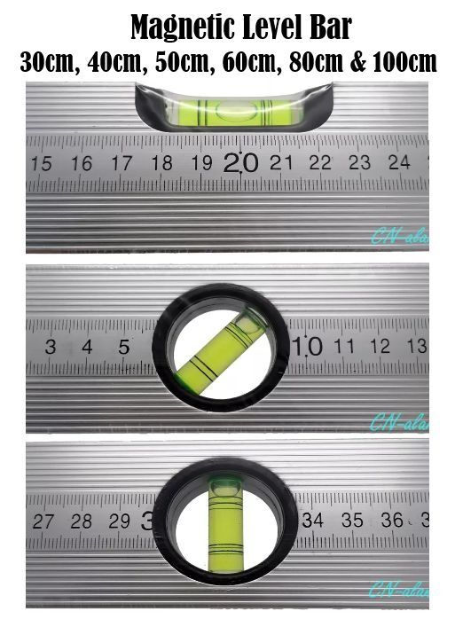 Level Bar Magnetic Aluminum 30cm, 40cm, 50cm, 60cm, 80cm & 100cm ...