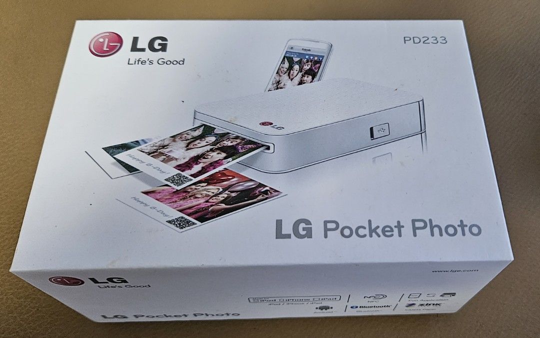 LG Pocket Photo Printer PD233, Computers & Tech, Printers, Scanners ...