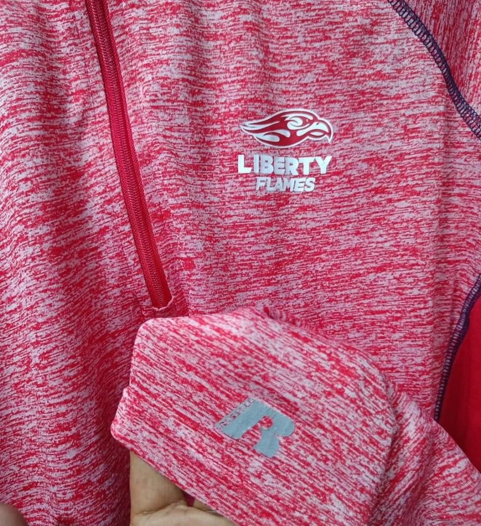 LIBERTY FLAMES BY RUSSELL QUARTER ZIPPER LIGHT TRAINING JACKET, Women's ...