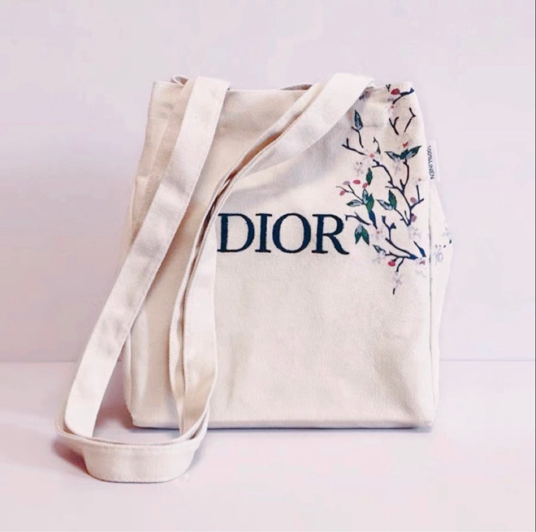 Limited Release Original Dior Embroidery GWP VIP Gift Tote Bag, Women's ...