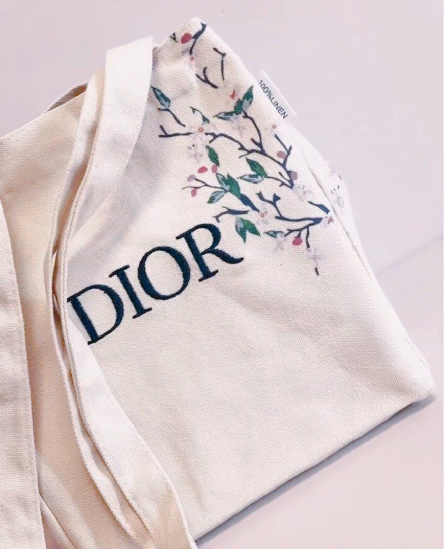 Limited Release Original Dior Embroidery GWP VIP Gift Tote Bag, Women's ...