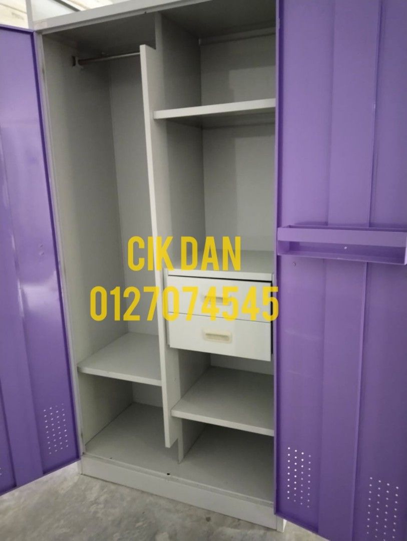 Locker, Closet, Almari Besi, Almari Murah, Almari Asrama, Furniture ...