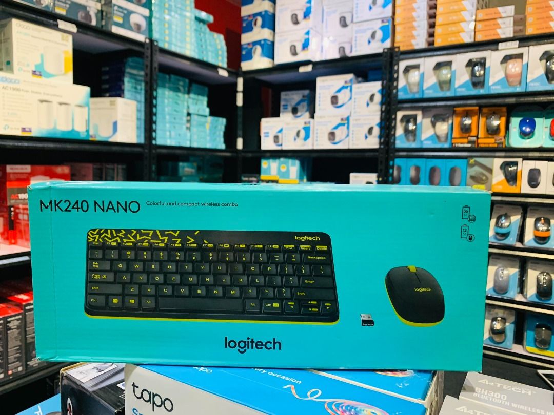 Logitech MK240 Nano Wireless Keyboard Mouse Combo Black, Computers ...