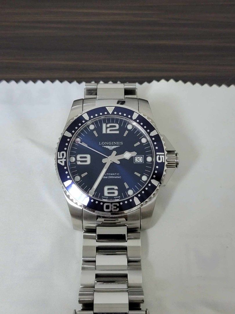 Longines hydroconquest, Luxury, Watches on Carousell