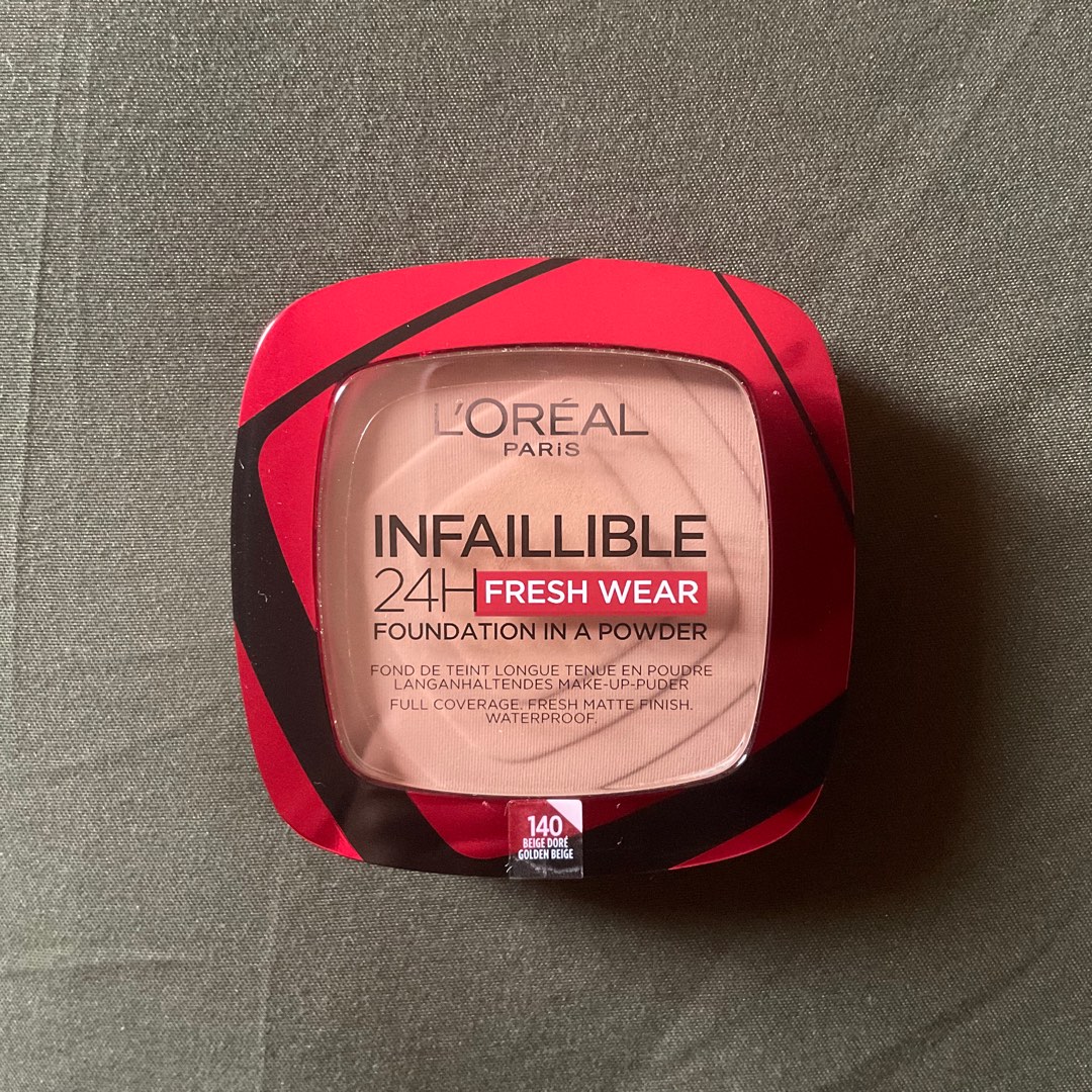 Loreal Infallible Powder Foundation Shade 140 Golden Beige, Kesehatan ...