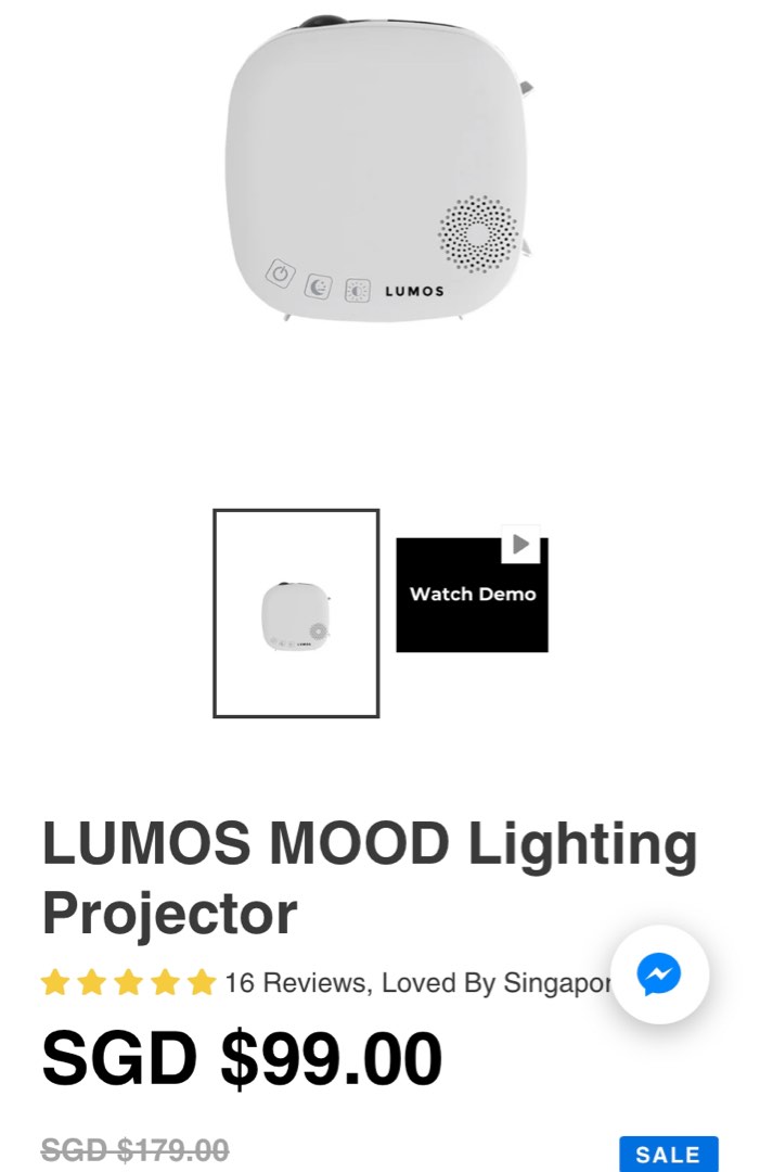 LUMOS MOOD Lighting Projector, TV & Home Appliances, Other Home Appliances on Carousell