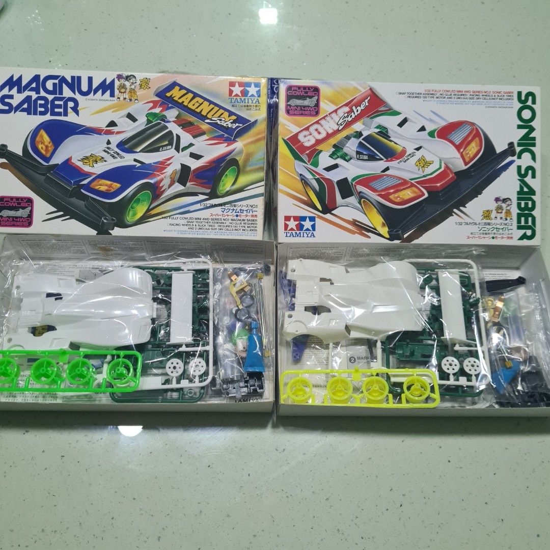 Magnum Saber & Sonic Saber Tamiya Mini 4wd, Hobbies & Toys, Toys ...