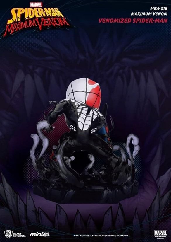 Marvel Comics Venomized Spider-Man Mini Egg Attack Figure by Beast ...