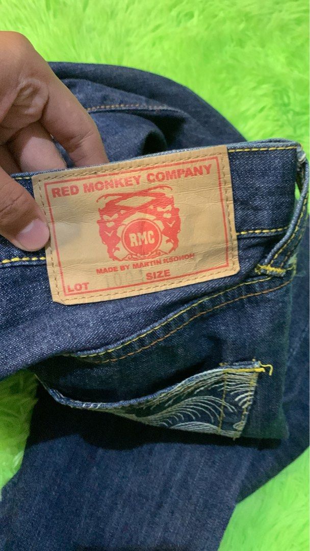 MCDO RED MONKEY JEANS (RMC), Men's Fashion, Bottoms, Jeans on Carousell