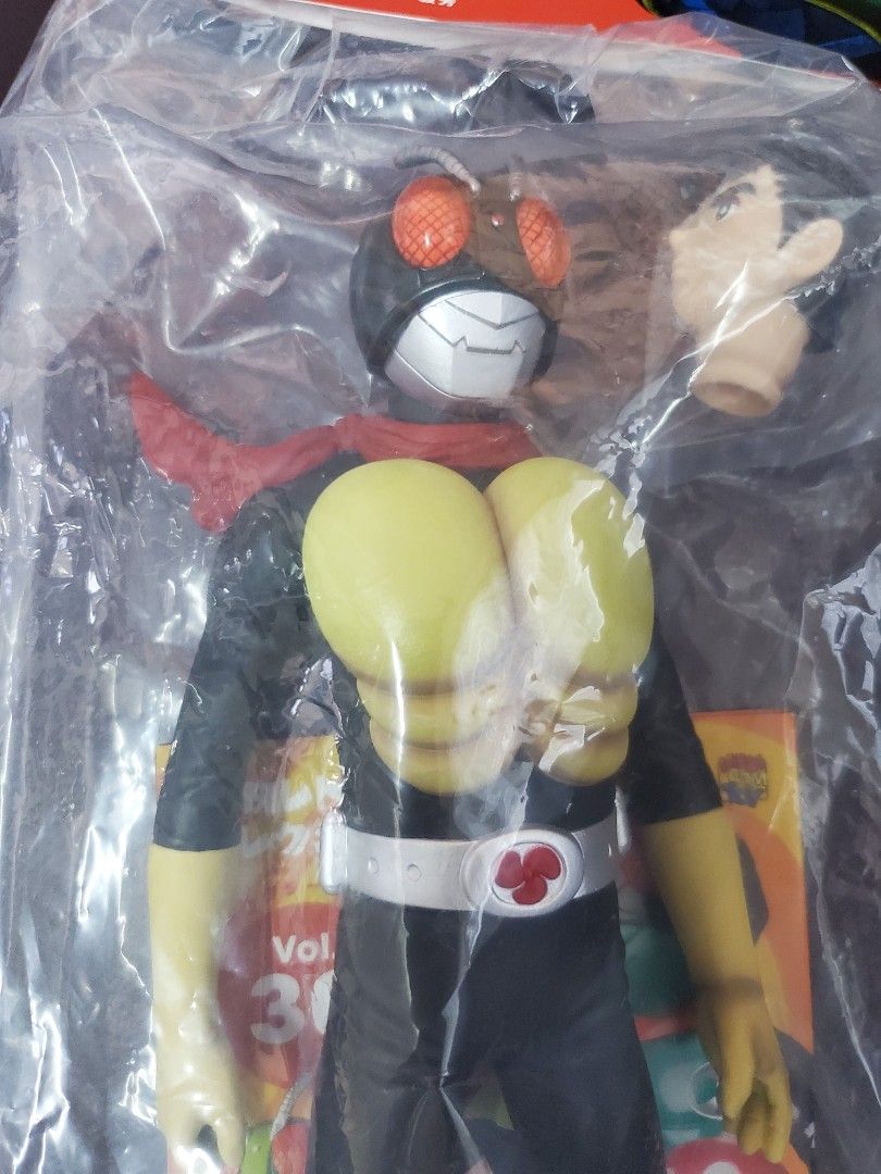 medicom toy 幪面超人 1號 原作版 sofubi sofvi 搪膠, 興趣及遊戲, 玩具 & 遊戲類 - Carousell