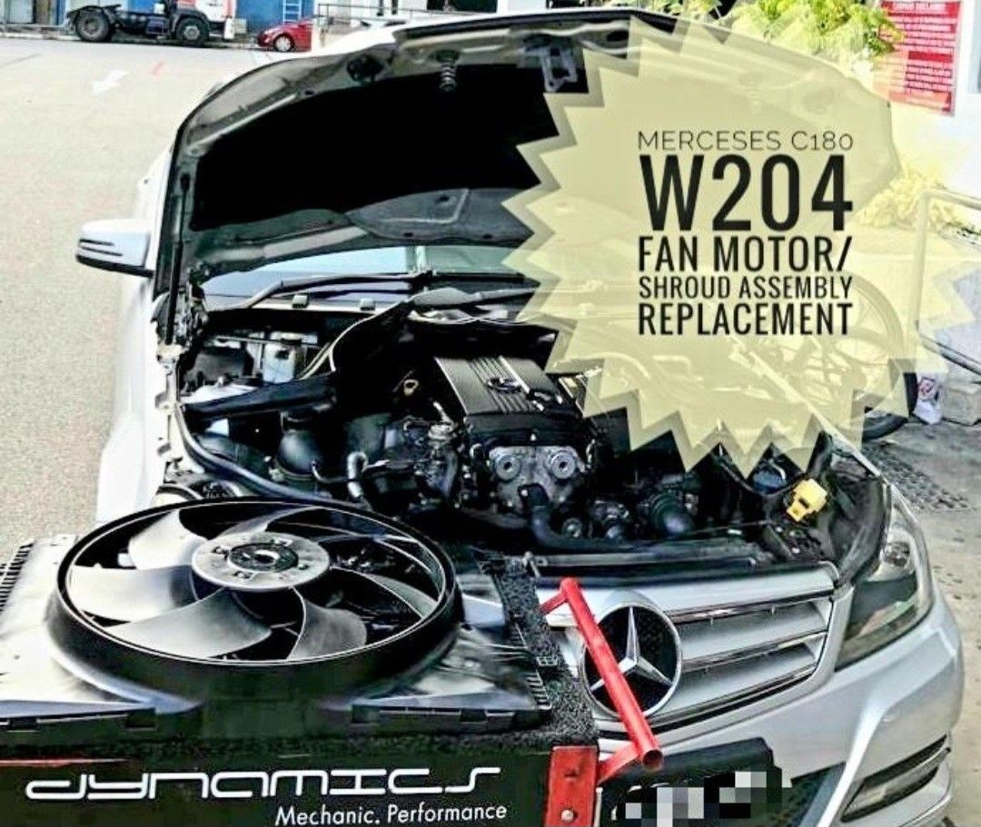Mercedes C180 W204: Fan Motor Assembly Replacement, Car Accessories ...