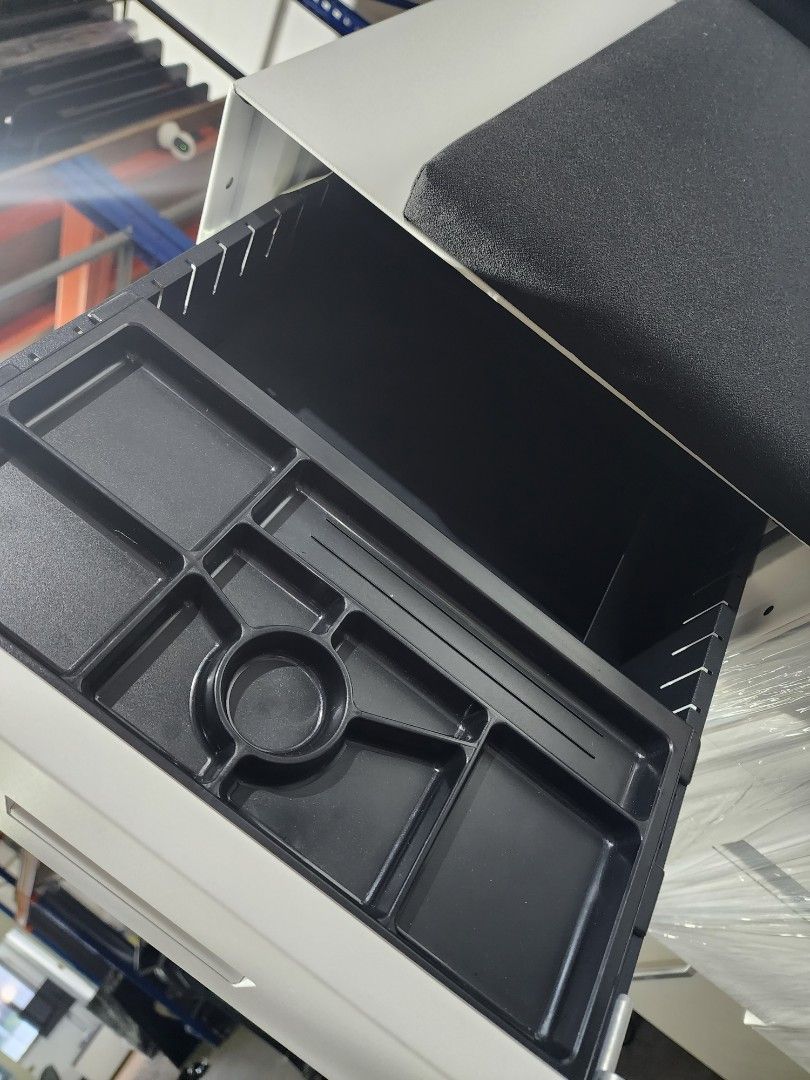 Steelcase Office Metal Mobile pedestal 2 Drawer Shelve Cabinet Storage ...