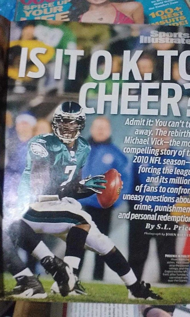 Michael Vick cover sports illustrated magazine 2010 issue on Carousell