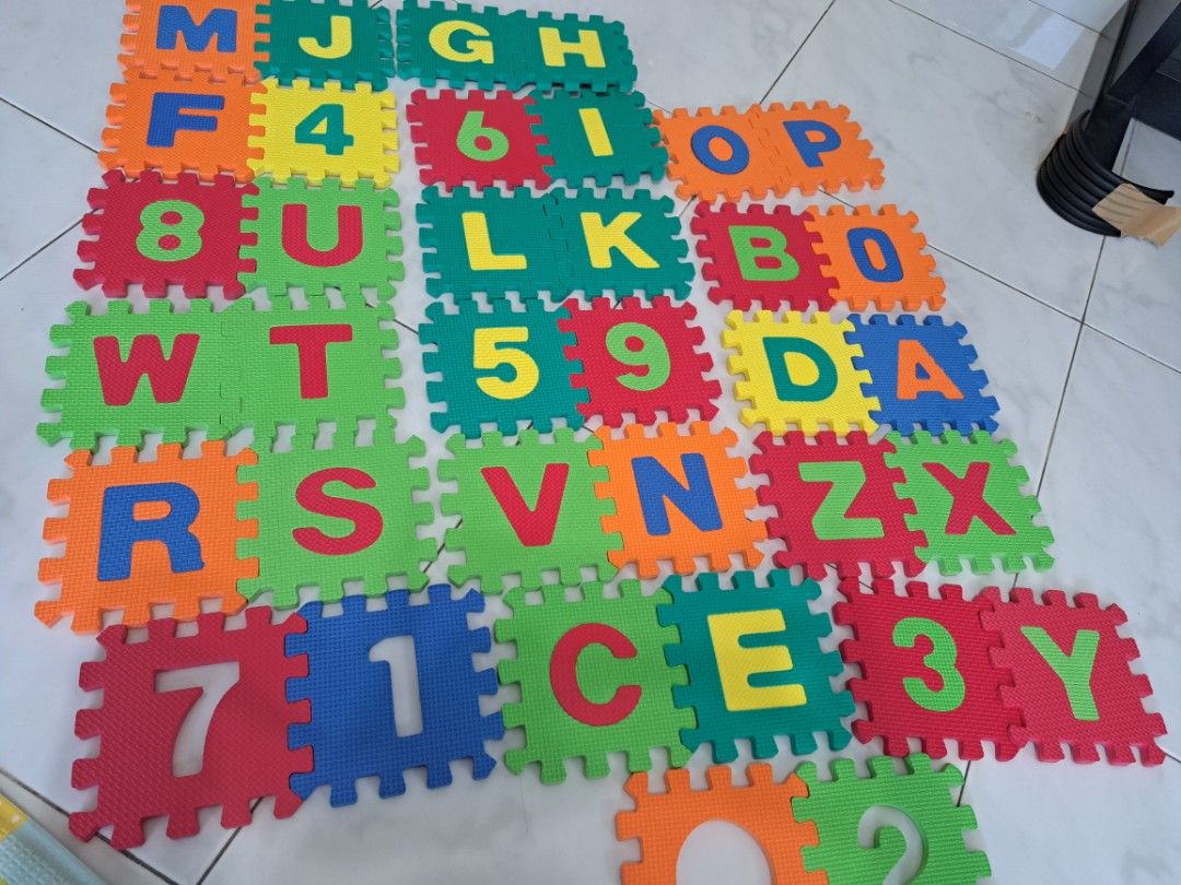 Mini alphabet puzzle mat (free with purchase), Babies & Kids, Infant ...