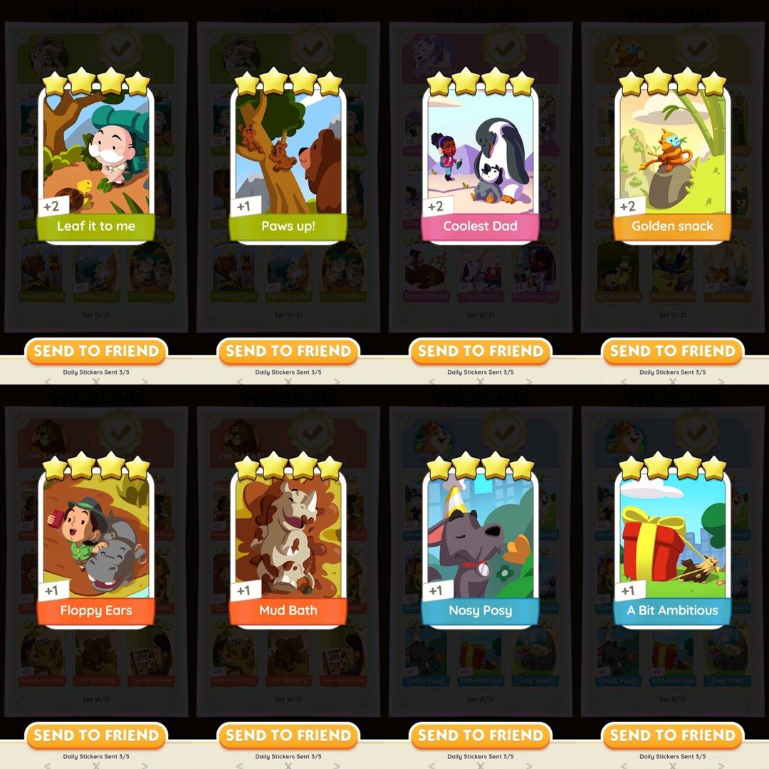 Monopoly stickers, Video Gaming, Gaming Accessories, In-Game Products ...