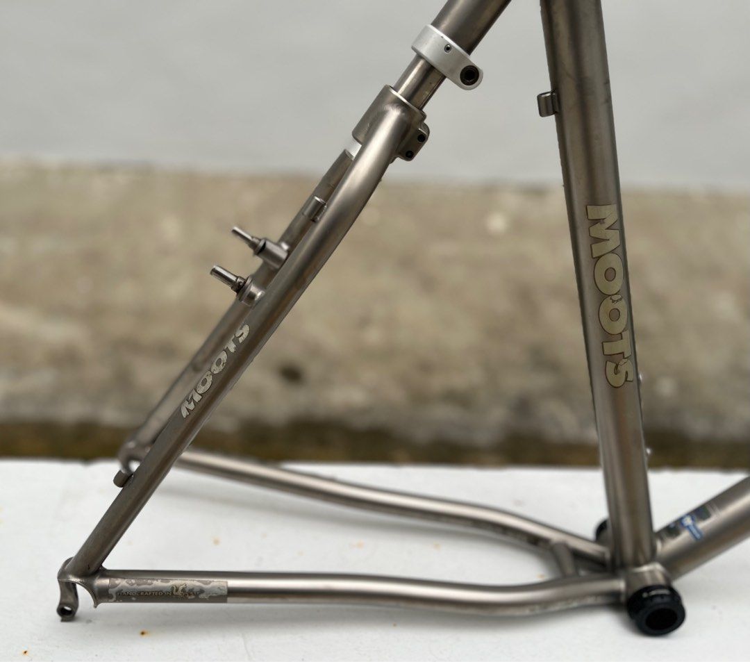 Moots Titanium YBB MTB frame (Anniversary Edition) and stem, Sports ...