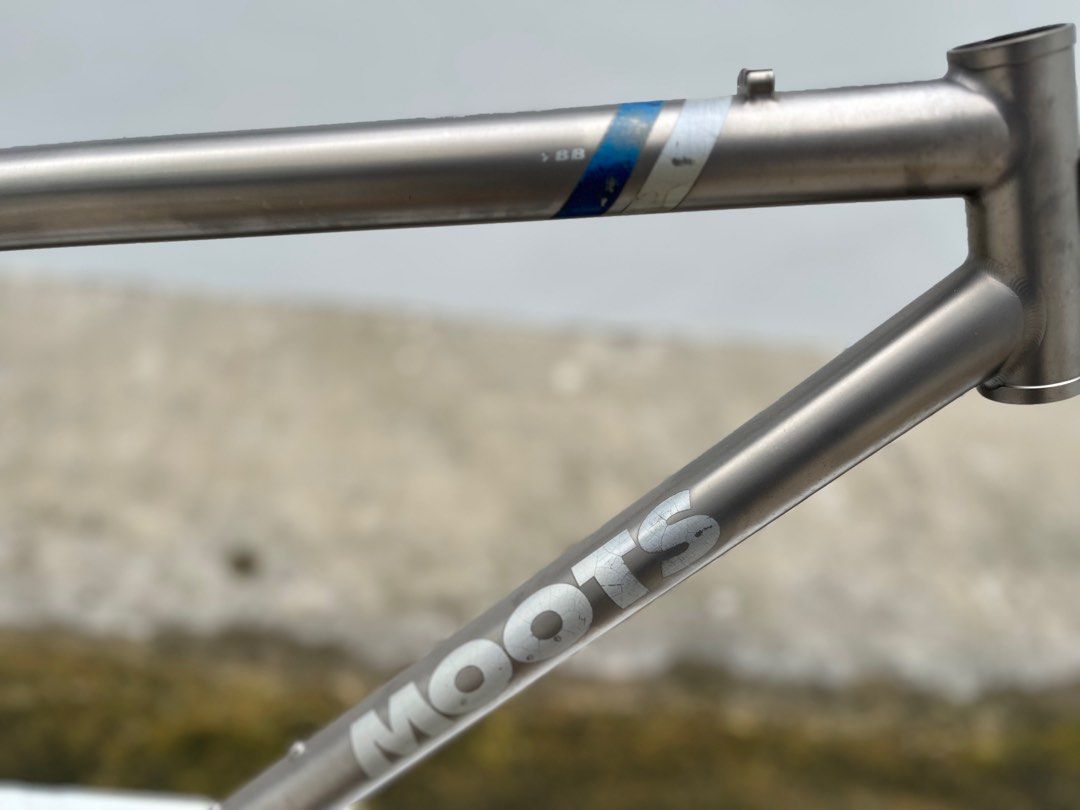 Moots Titanium YBB MTB frame (Anniversary Edition) and stem, Sports ...