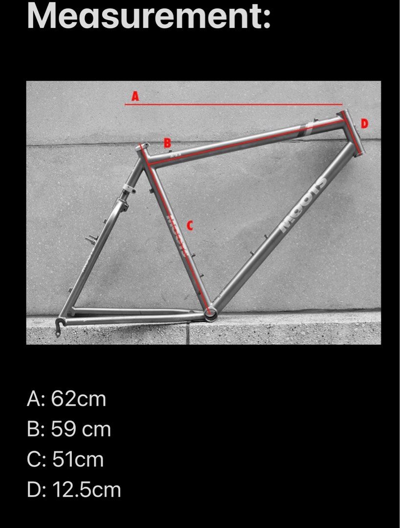 Moots Titanium YBB MTB frame (Anniversary Edition) and stem, Sports ...