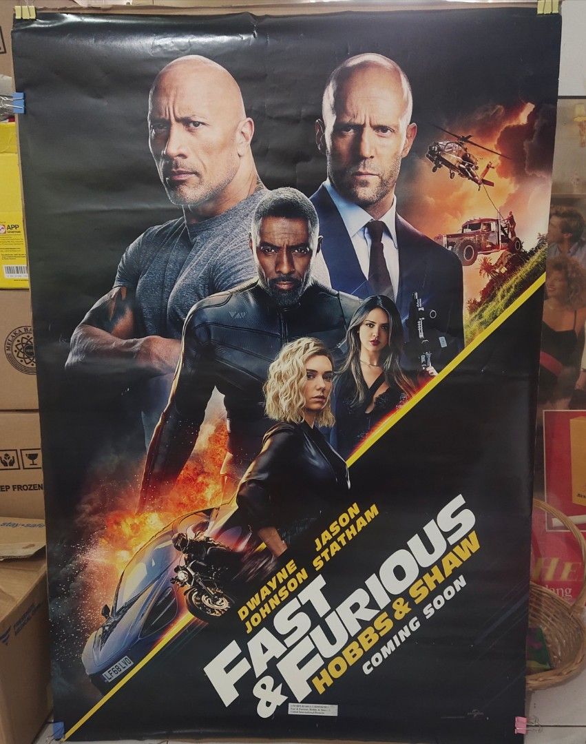 Original light box movie poster / FAST & FURIOUS #BJ, Hobbies & Toys ...