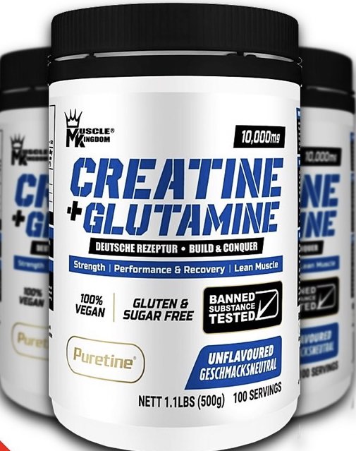 Muscle Kingdom Creatine+Glutamine | Strength*Performance & Recovery ...